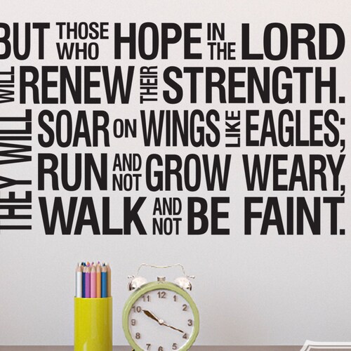 Isaiah 40:31 Christian Subway Art-religious Bible Verse Subway - Etsy