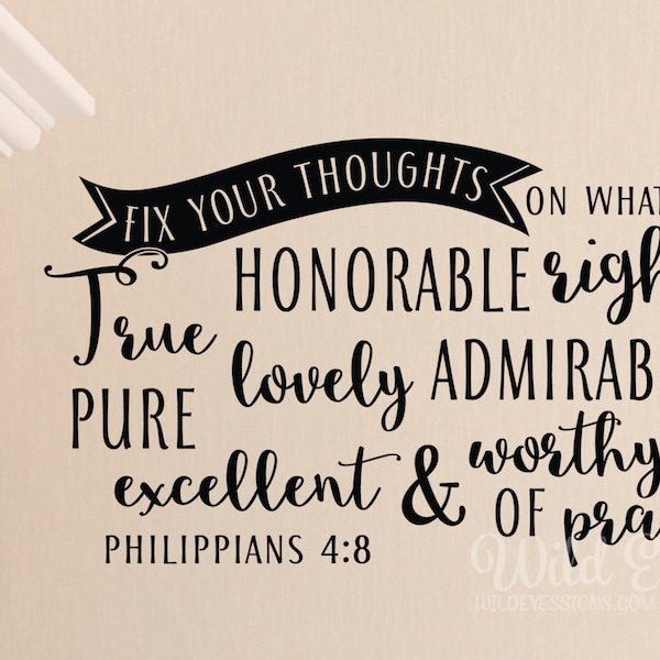 Philippians 4 8 - Etsy