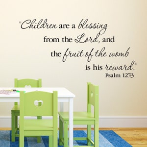 Psalm 127:3 Children Are a Gift From the Lord and the Fruit of the Womb ...