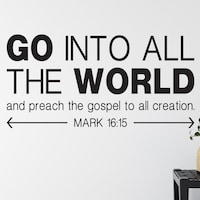 The Great Commission Matthew 28:19-20 Bible Verse Wall Art Poster ...