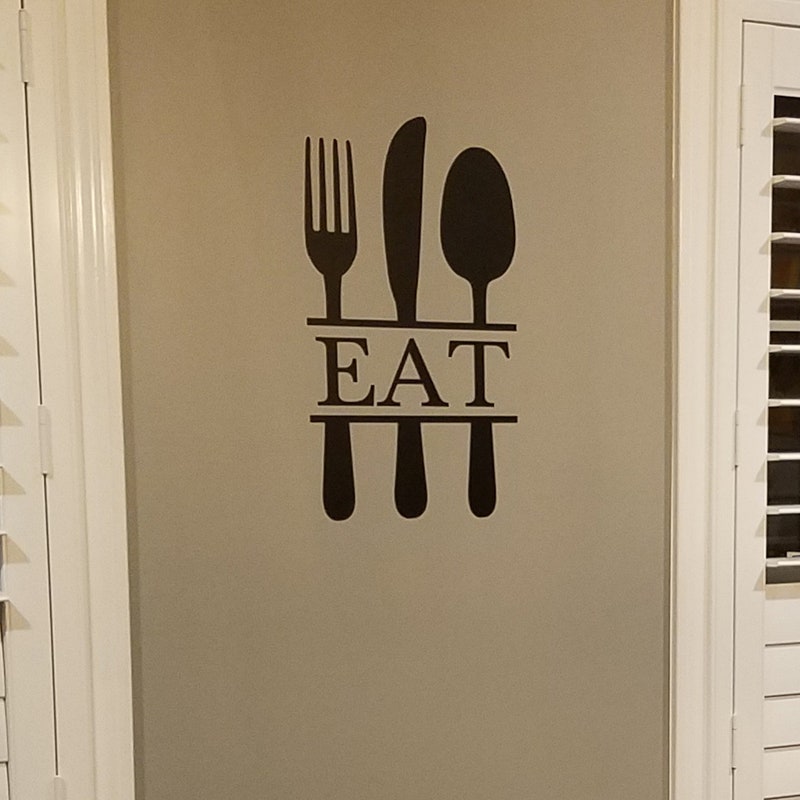 Spoon Fork Knife Decals - Etsy