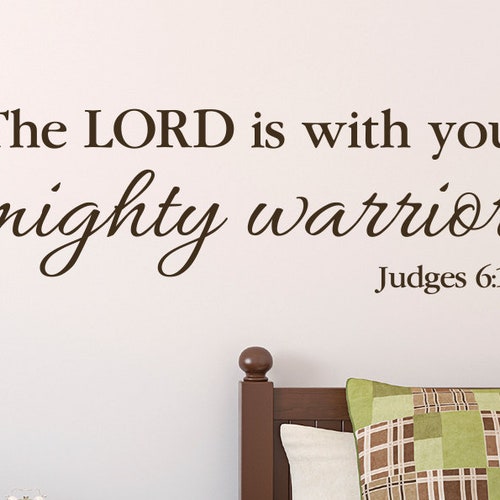 Judges 6:12 the Lord is With You Mighty Warrior Scripture - Etsy Canada