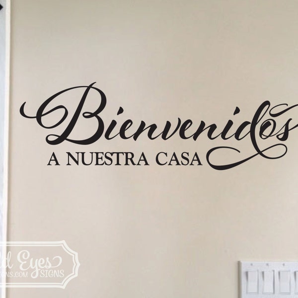 Spanish Welcome Sign - Etsy