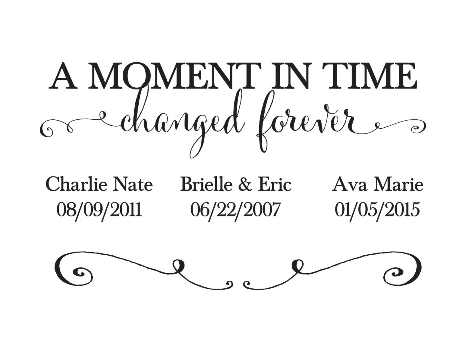 A Moment in Time Changed Forever Photo Picture Wall Vinyl Wall Decal ...