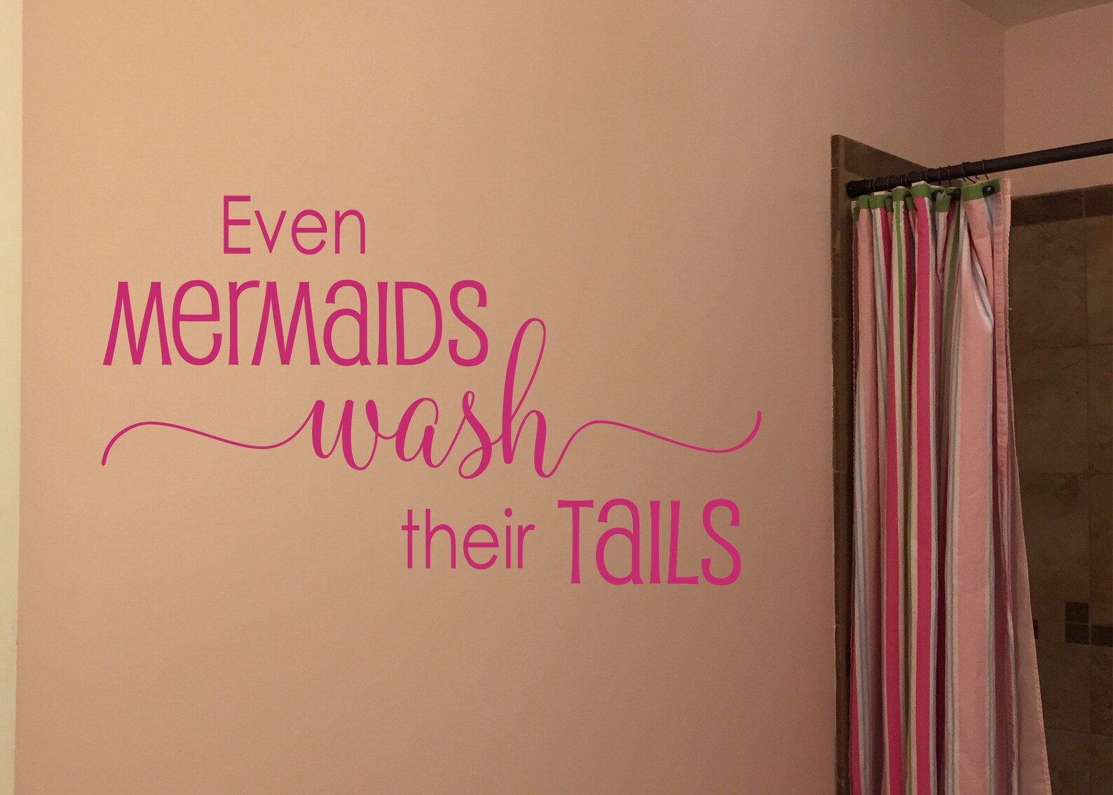 Even Mermaids Wash Their Tails Bathroom Decal Vinyl Wall - Etsy