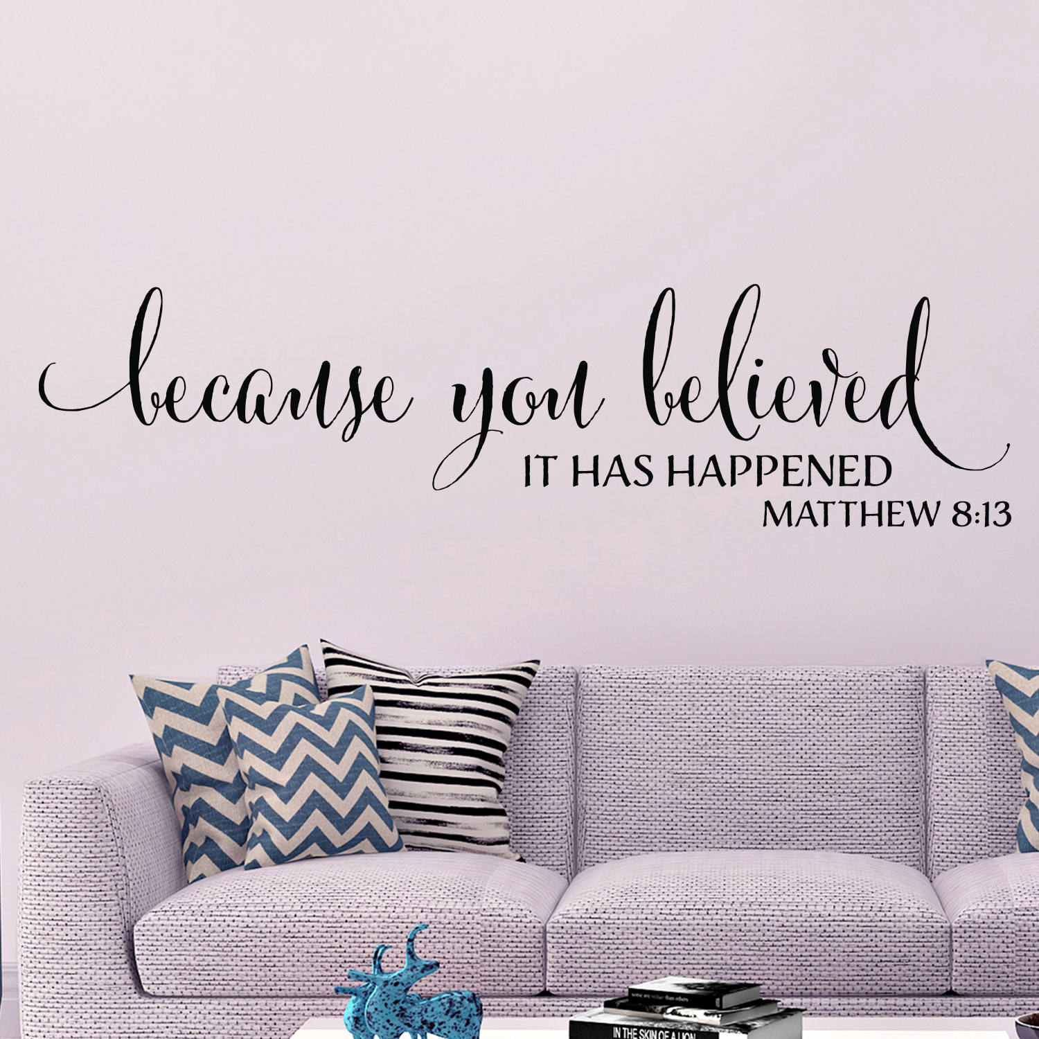 Matthew 8:13 Because You Believed It Has Happened, Scripture Bible ...