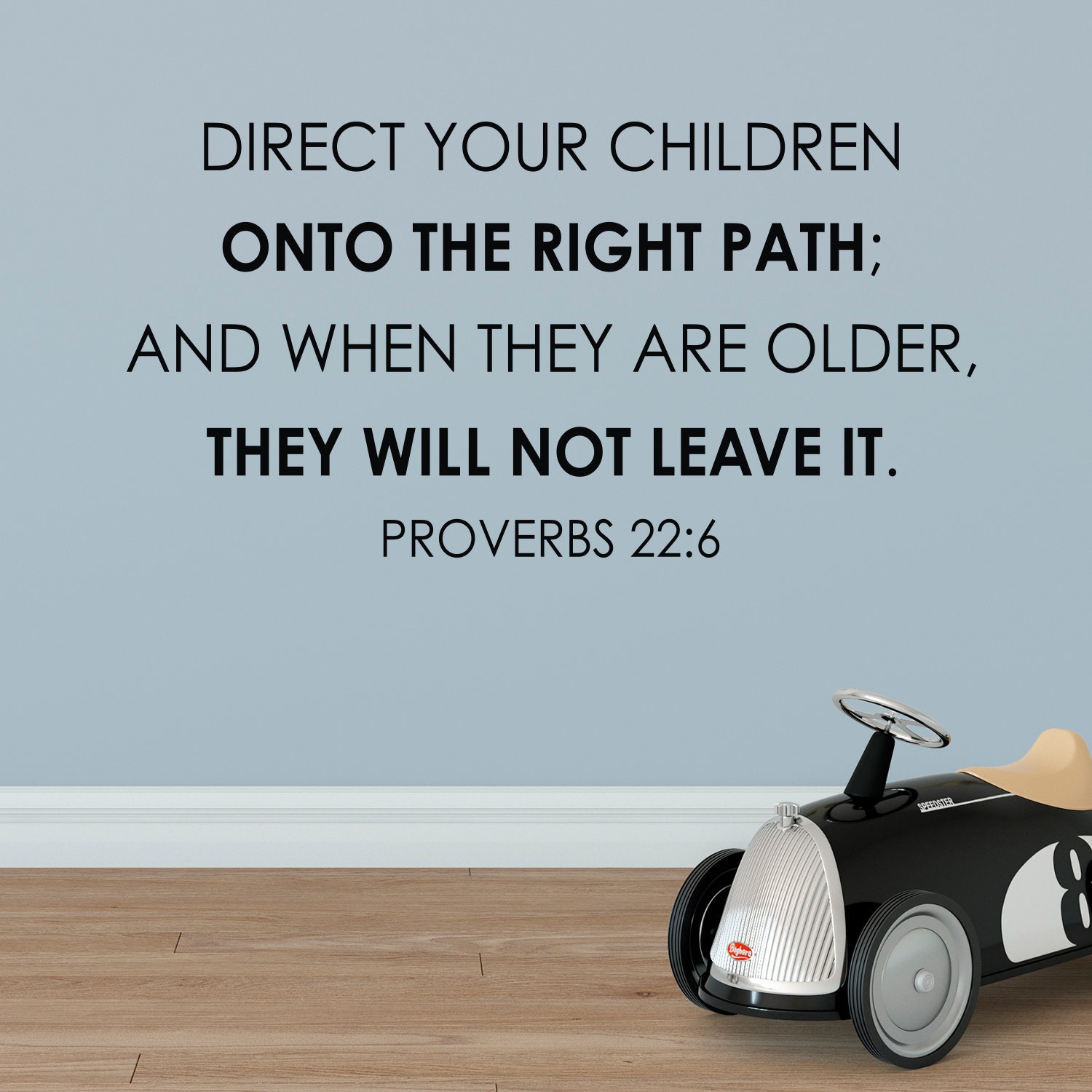 Proverbs 22:6 Direct Your Children Onto the Right Path, Wall Decal ...