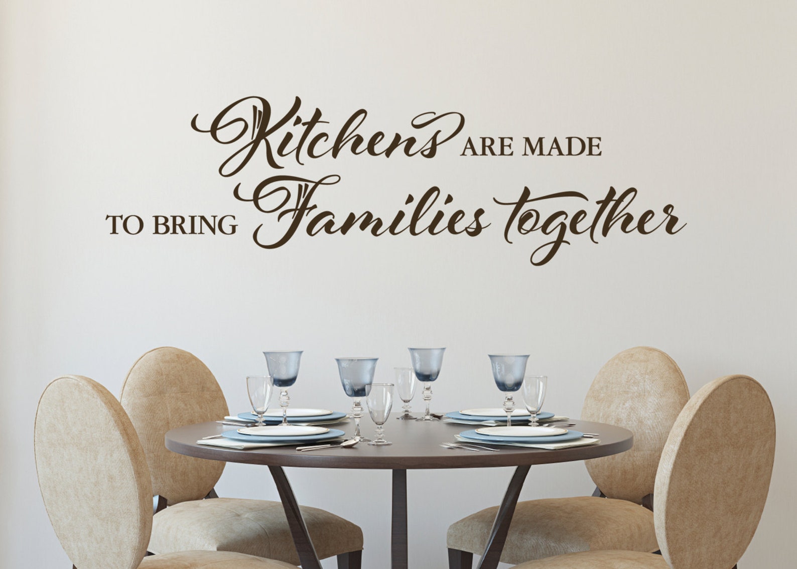 Kitchens Are Made to Bring Families Together, Vinyl Decal, Wall Decal ...