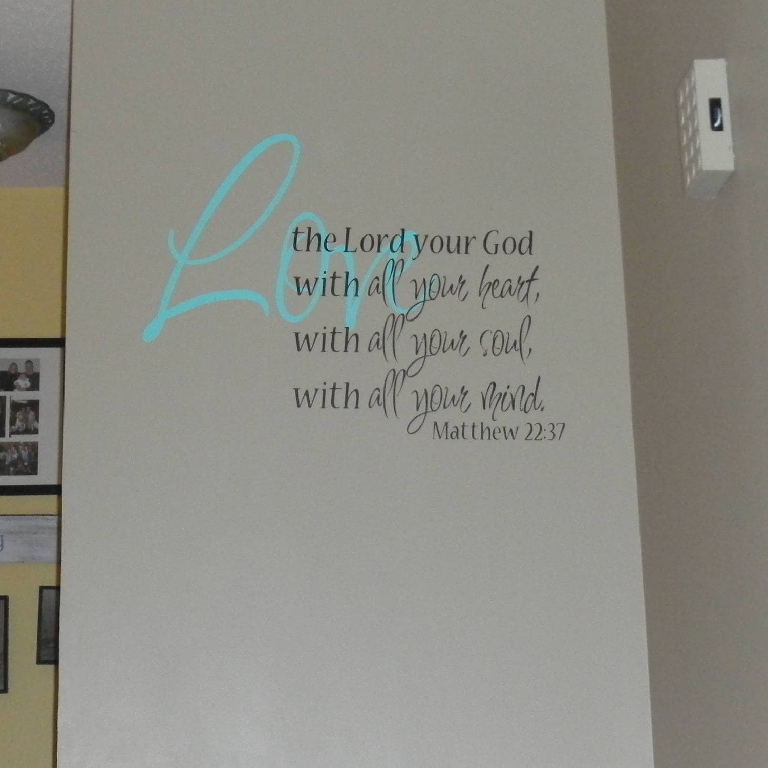 Matthew 22:37 Love the Lord Your God With All Your Heart Soul - Etsy