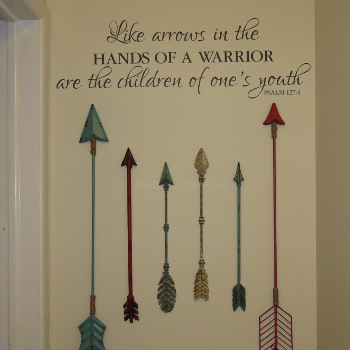 Psalm 127:4 Like Arrows in the Hands of a Warrior Are the - Etsy