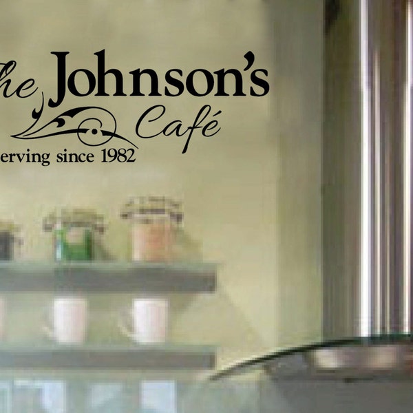 Cafe Vinyl Decals - Etsy