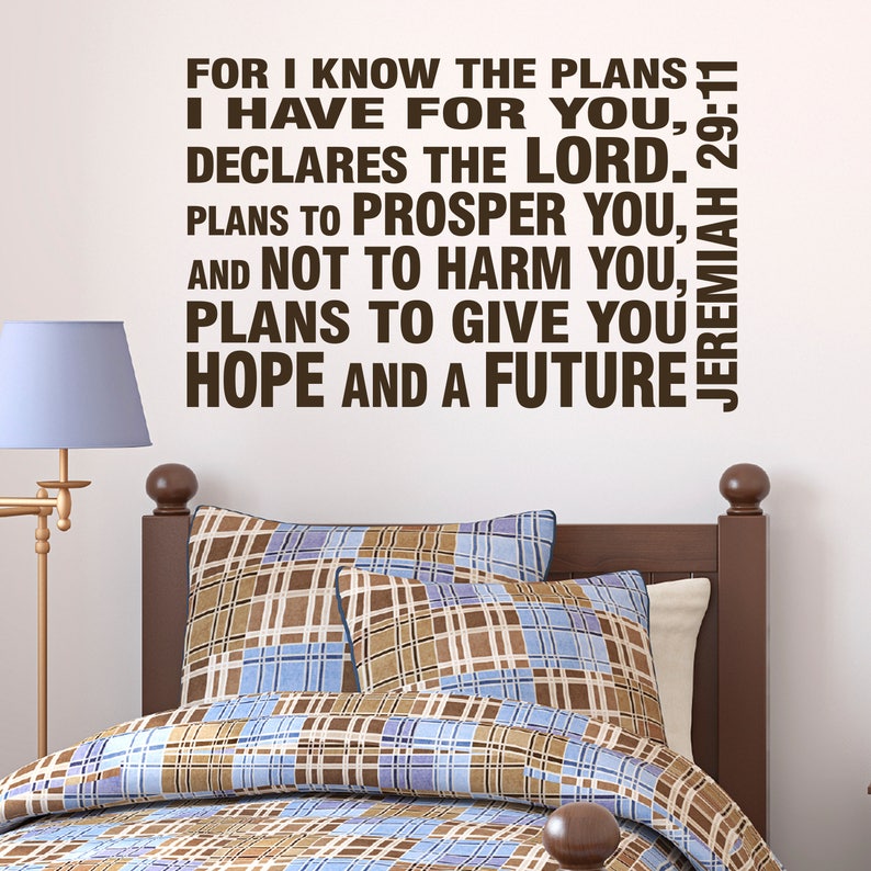 Christian Subway Art Religious Bible Verse Vinyl Wall Decor I - Etsy