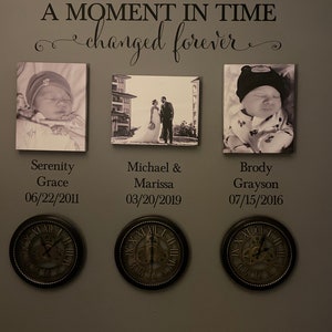 A Moment in Time Changed Forever Photo Picture Wall Vinyl Wall Decal ...