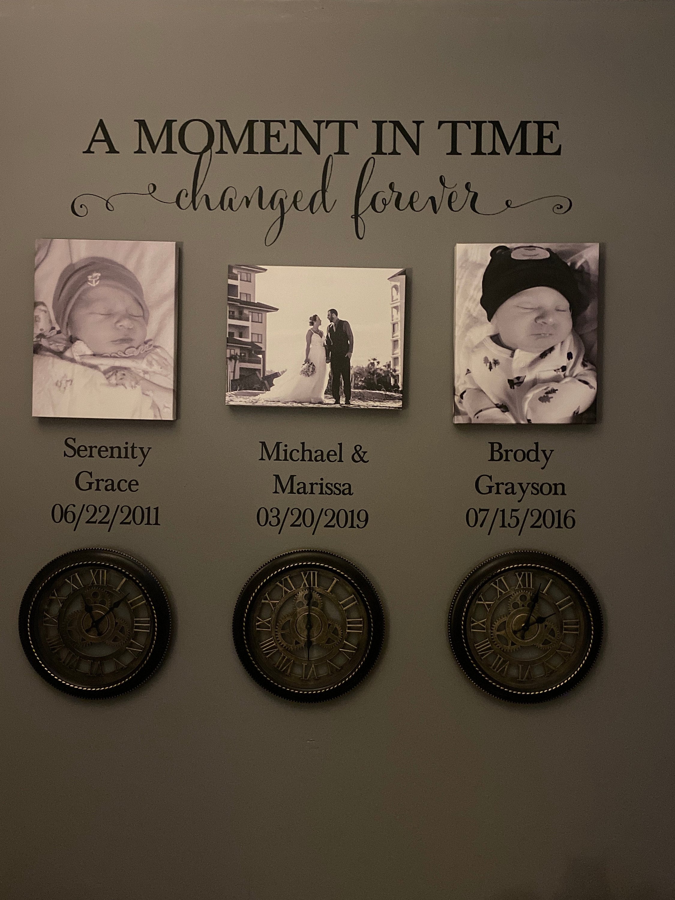 A Moment in Time Changed Forever Photo Picture Wall Vinyl Wall - Etsy ...