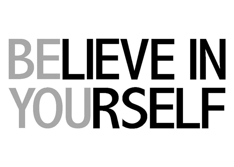 Be You Believe in Yourself Teen Wall Vinyl wall Decal - Etsy