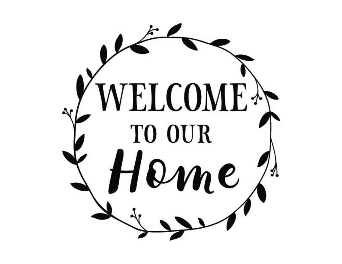 Welcome to Our Home Wall Decal Family Picture Wall Living Room - Etsy