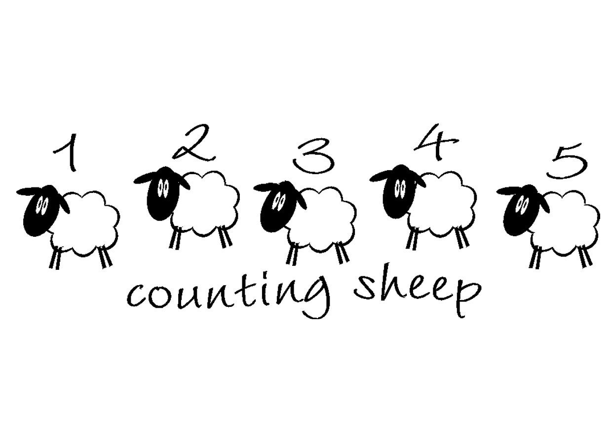 Nursery Wall Decals Vinyl wall decal Counting Sheep vinyl | Etsy