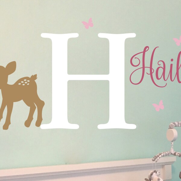Fawn Wall Decal - Etsy