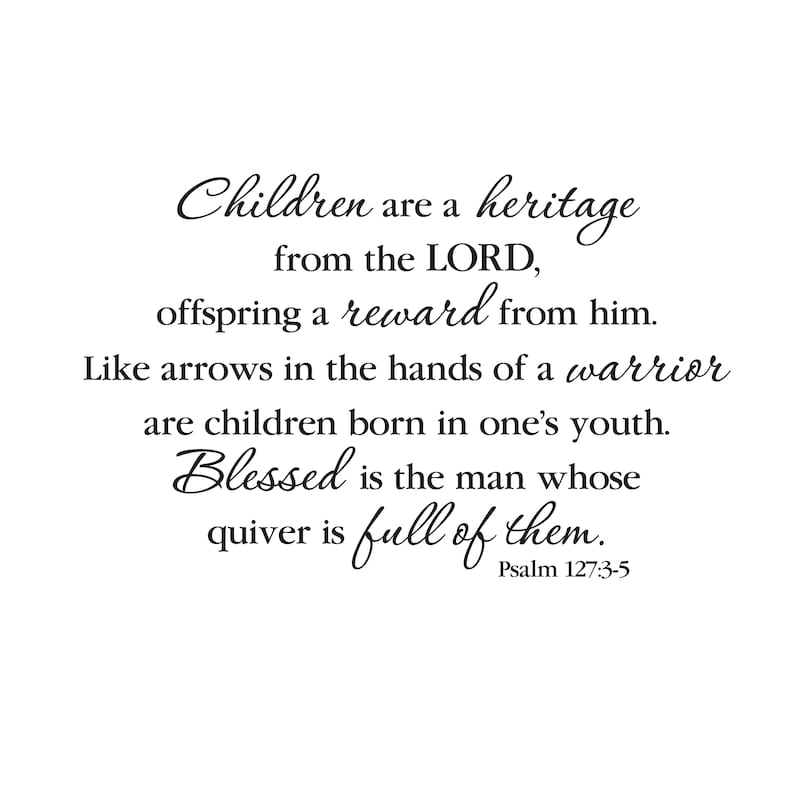 Psalms 127 3 - Etsy