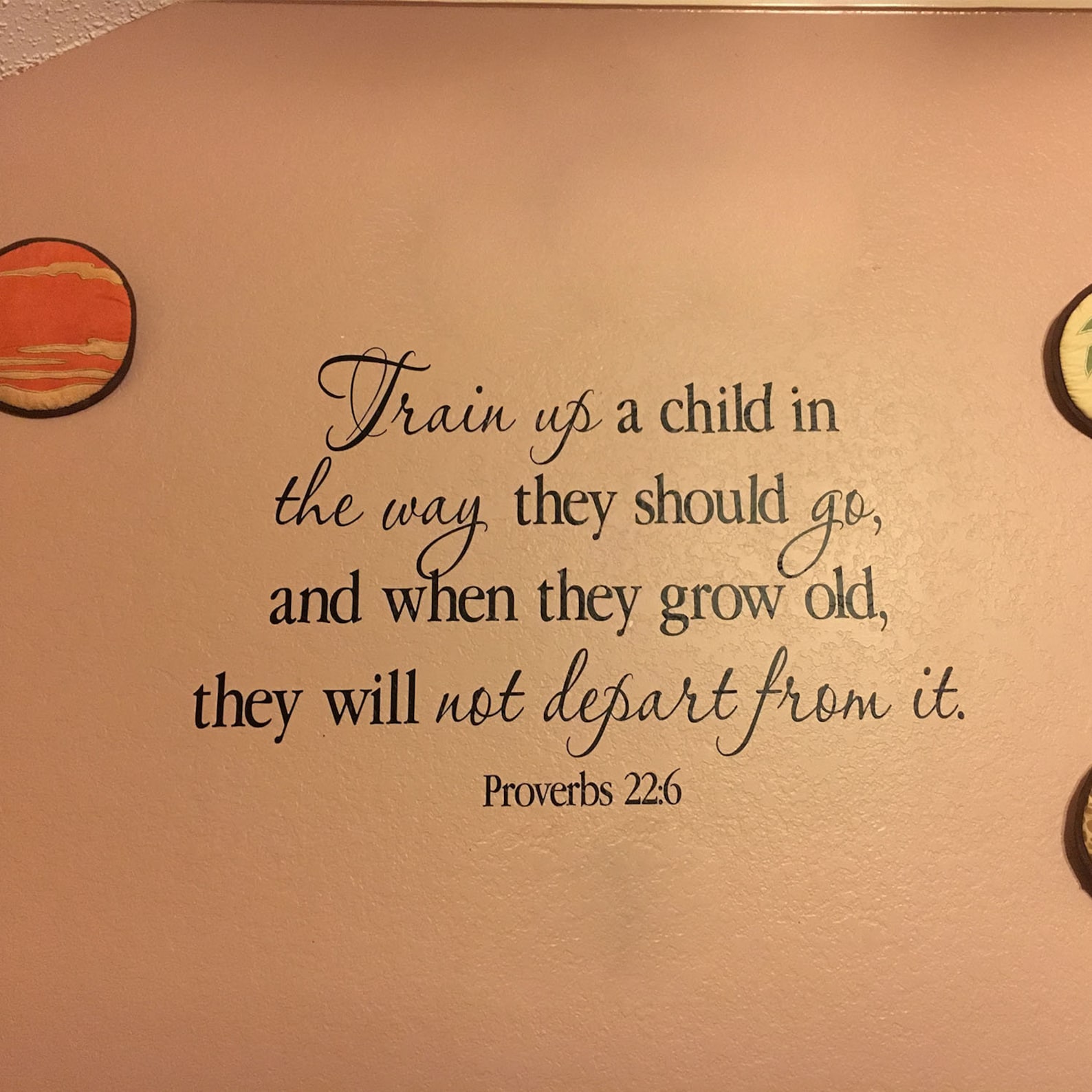 Proverbs 22:6 Train up a Child in the Way They Should Go- Vinyl Wall ...