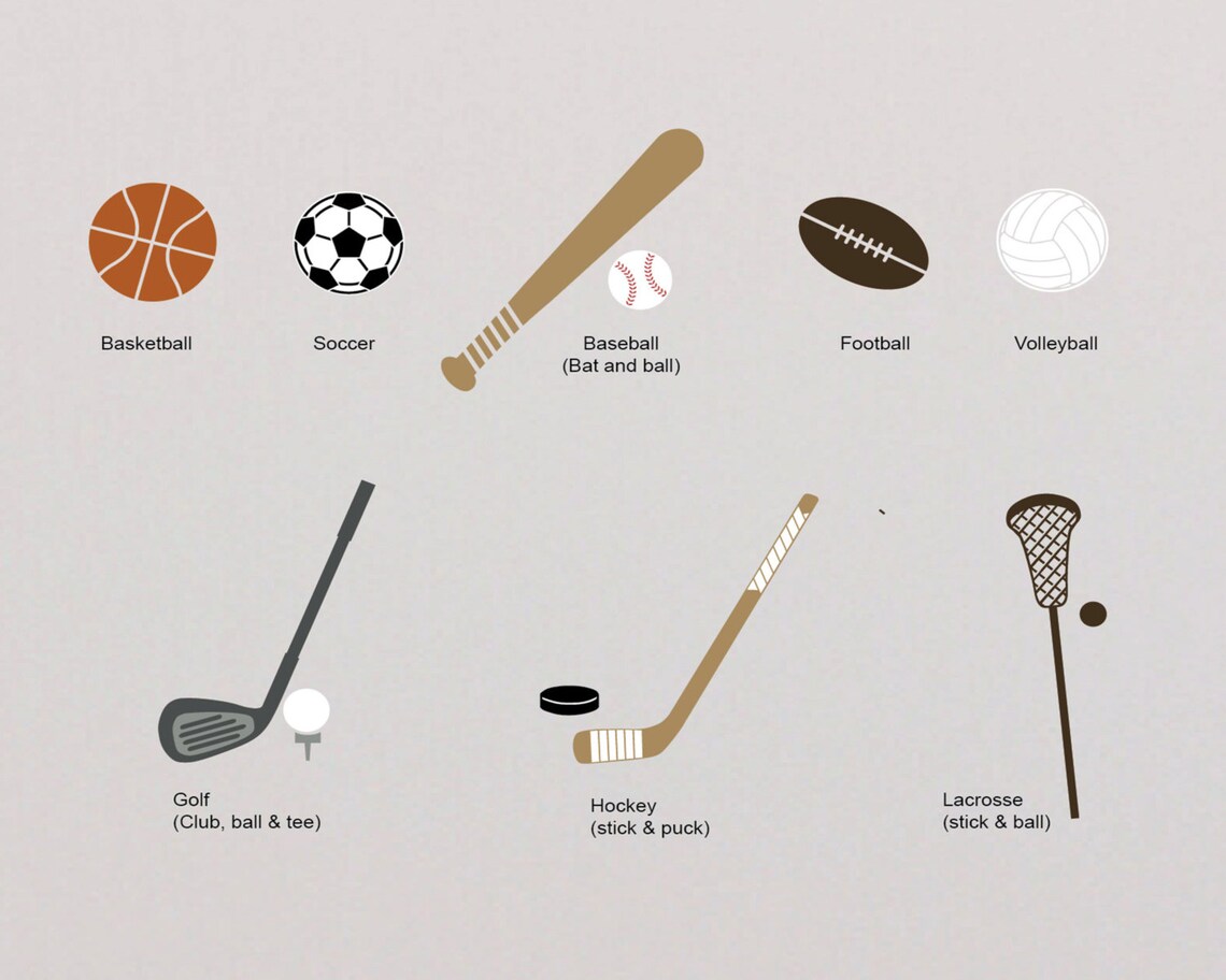 Pick Your Sports - Sport Theme Baseball Soccer Basketball Football Golf ...