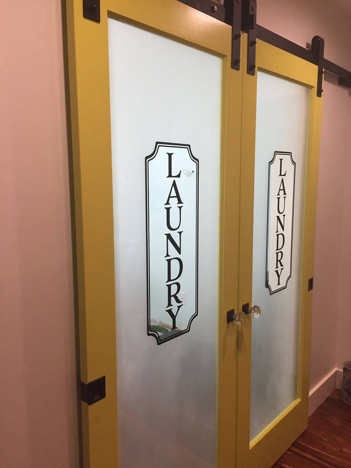 Laundry Vinyl Decal Laundry Room Decal Glass Door Decal - Etsy