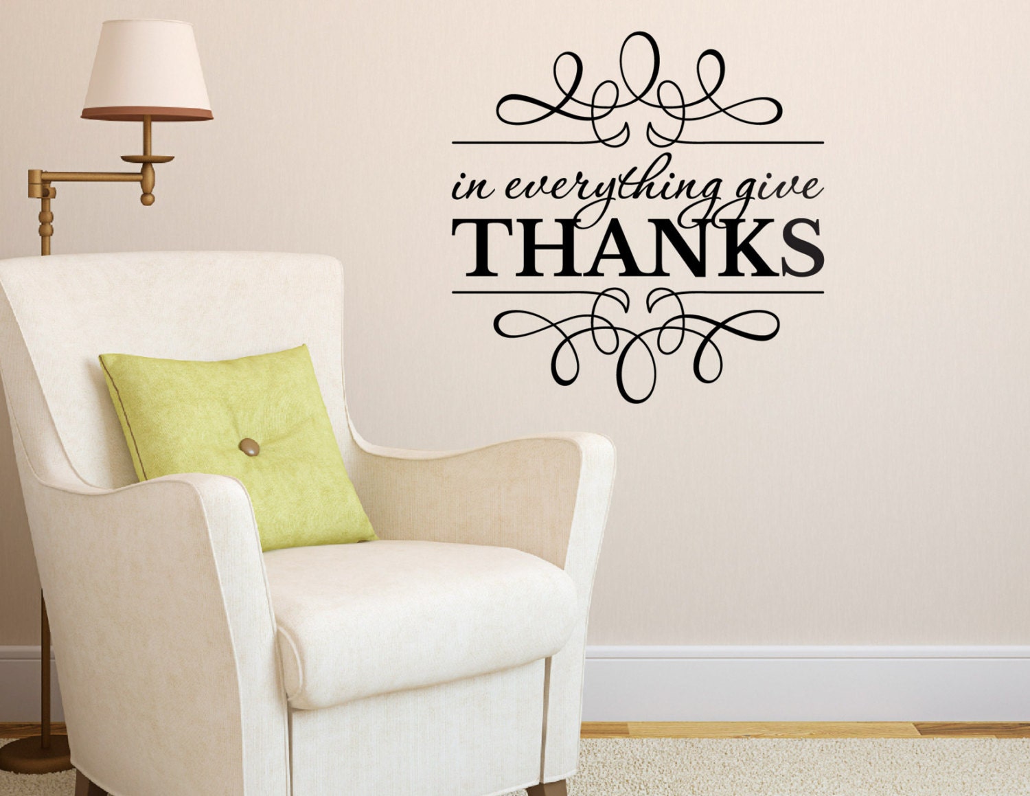 In Everything Give Thanks Wall Decal