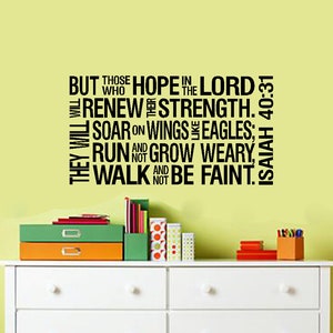 Isaiah 40:31 Christian Subway Art-religious Bible Verse Subway Art ...