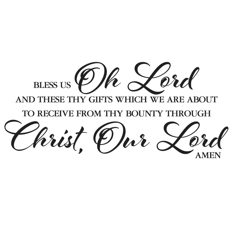 Bless Us O Lord - Etsy