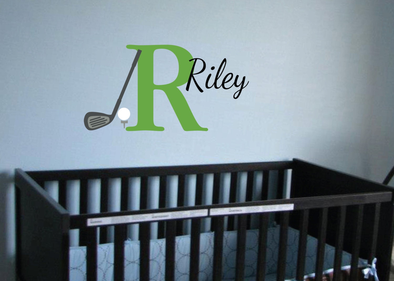Monogram Golf Sport Theme Vinyl Wall Decal Golf Club Ball - Etsy