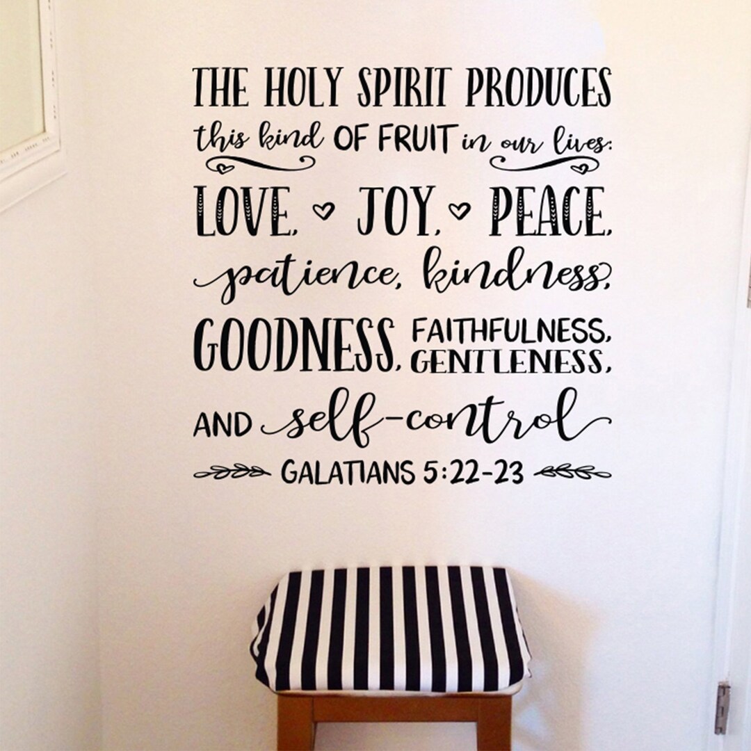 Galatians 5:22-23 Fruit of the Spirit, Love Joy Peace Patience Kindness ...