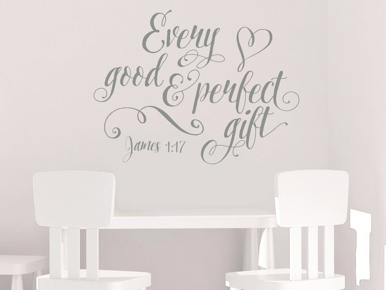 James 1:17 Every Good and Perfect Gift is From Above Bible Scripture ...