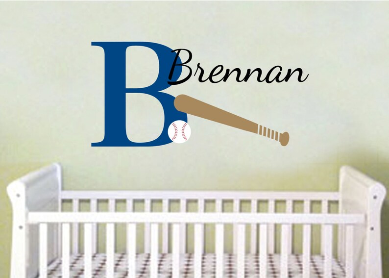 Monogram Sport Theme Baseball Sport Theme Nursery Little | Etsy