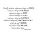 Philippians 4:8 True, Honest, Just, Pure, Lovely Youth Room, Wall Art ...