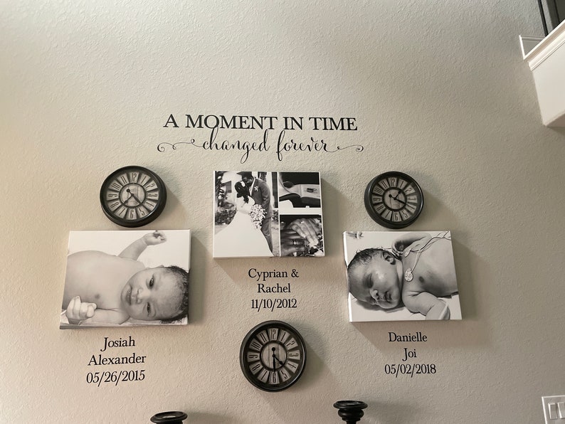A Moment in Time Changed Forever Photo Picture Wall Vinyl Wall - Etsy