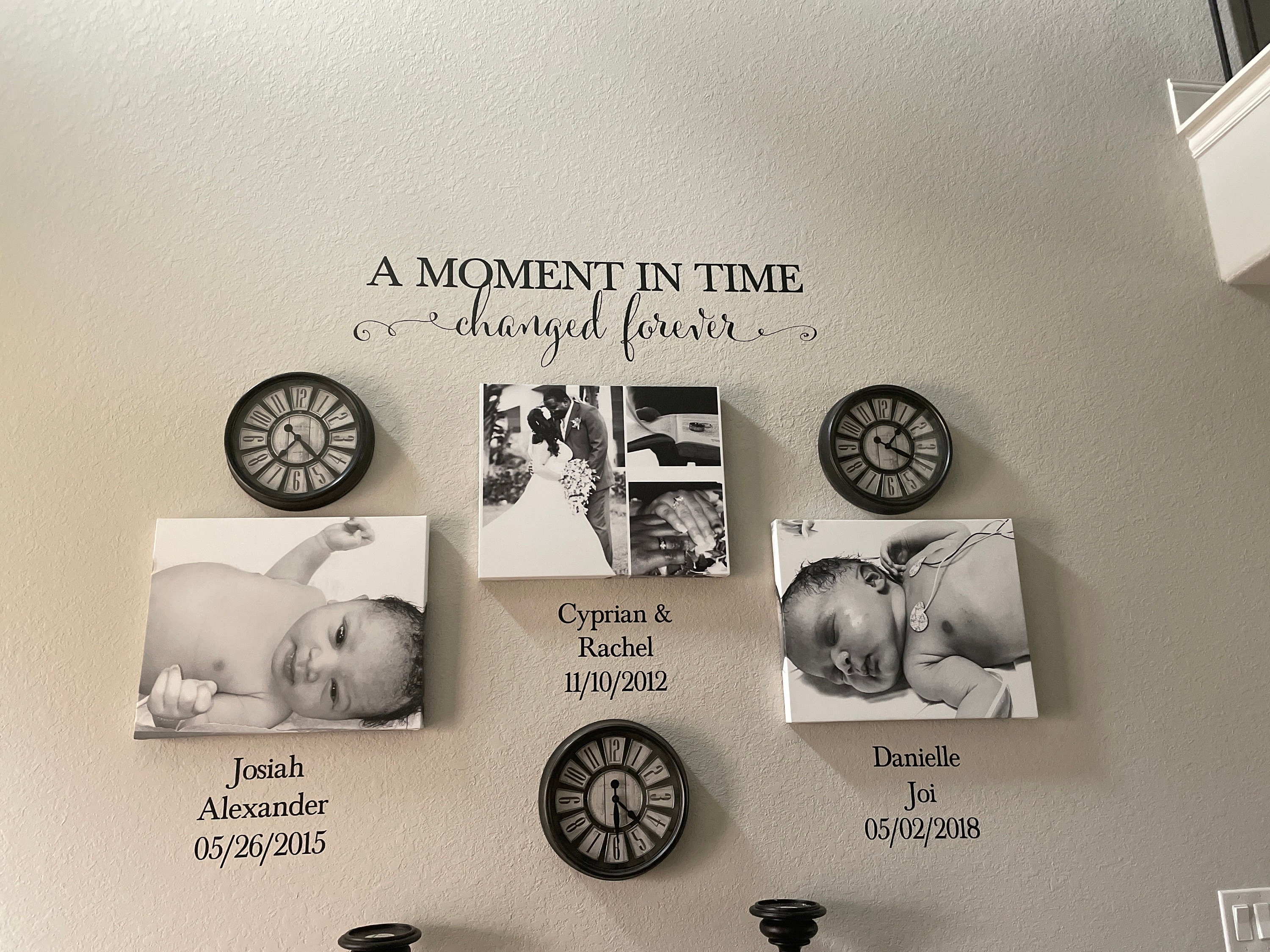 A Moment in Time Changed Forever Photo Picture Wall Vinyl Wall - Etsy ...