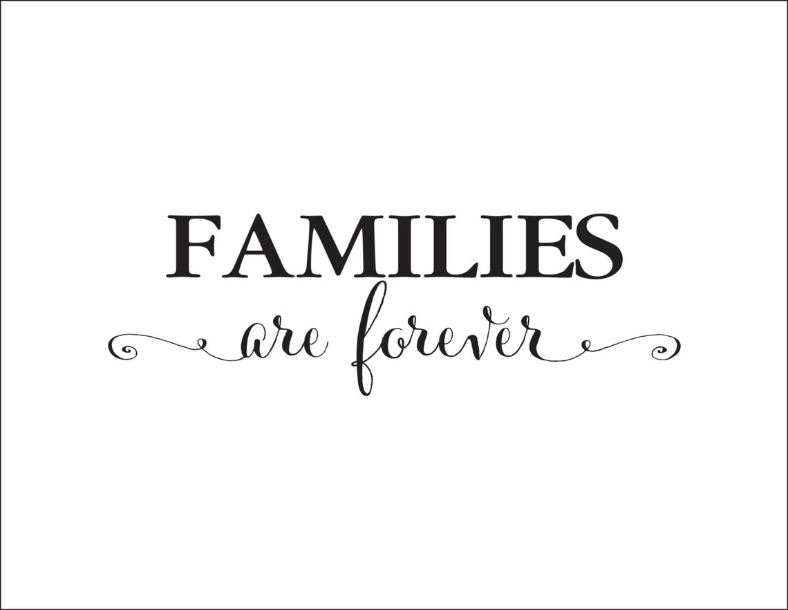 Families Are Forever Family Photo Wall Decal Foyer Living Room - Etsy