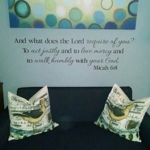 Micah 6:8 Wall Decal, Vinyl Wall Lettering, Vinyl Decal, Scripture ...