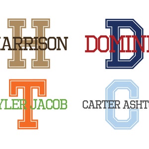 Monogram Sport Theme Baseball Soccer Basketball Football Varsity ...