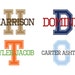 Monogram Sport Theme Baseball Soccer Basketball Football Varsity ...