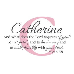 Micah 6:8 Vinyl Wall Words, Scripture Bible Verse Vinyl, Act Justly ...