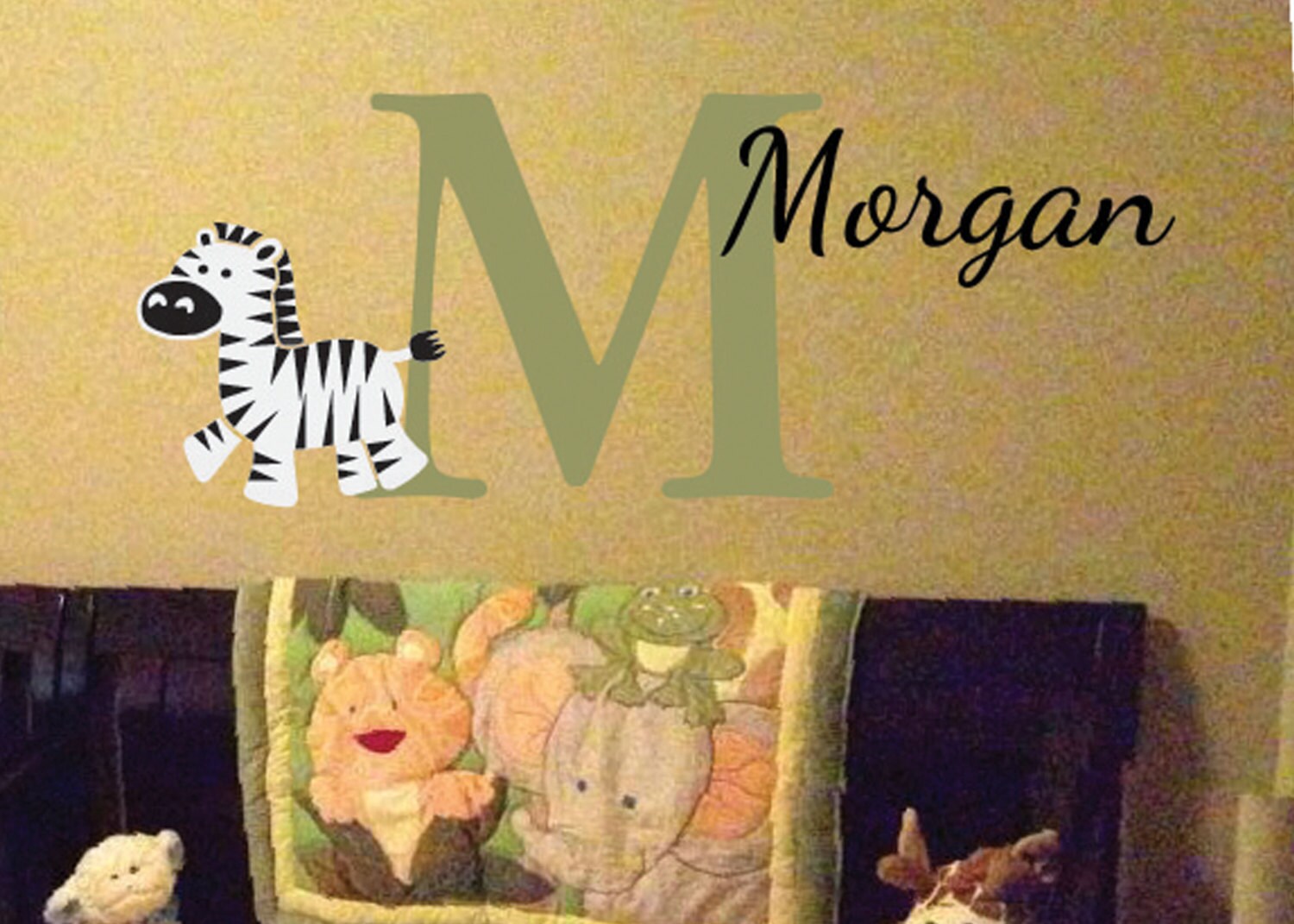 Zebra Victoria Name Lettering