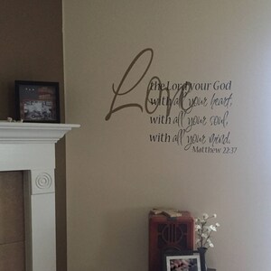 Matthew 22:37 Love the Lord Your God With All Your Heart Soul Mind ...