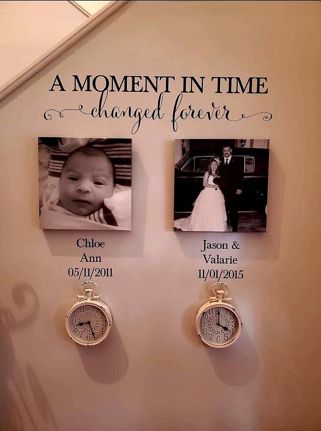 A Moment in Time Changed Forever Photo Picture Wall Vinyl Wall - Etsy ...