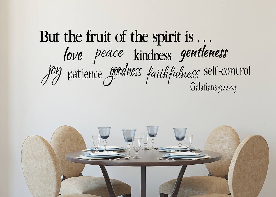 Galatians 5:22 Fruit of the Spirit is Love Joy Peace Patience Kindness ...