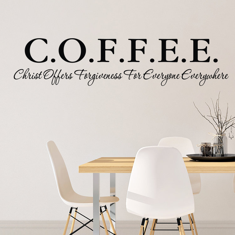 COFFEE Christ Offers Forgiveness for Everyone Everywhere, Kitchen Decor ...