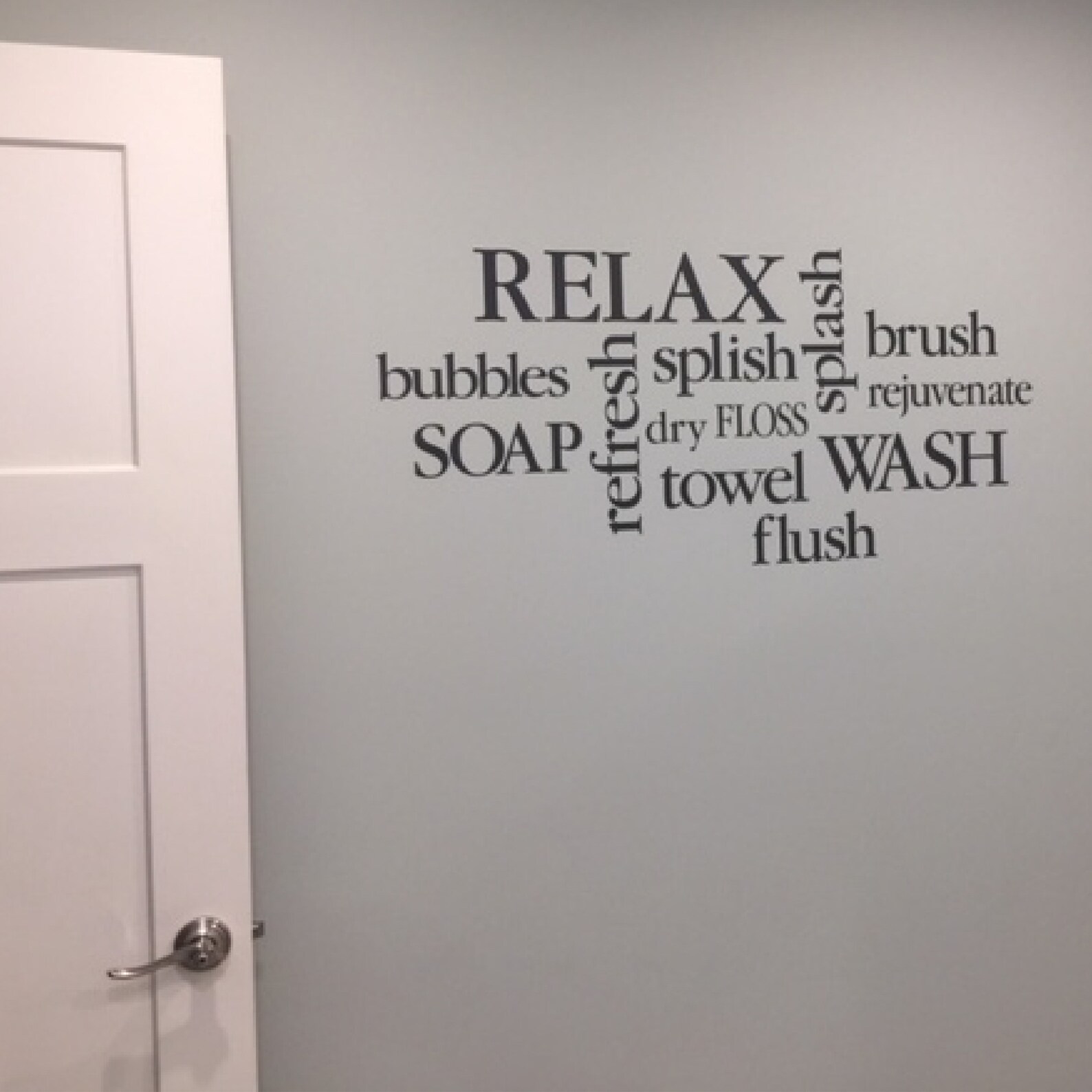 Wall Decal Bathroom Decor Sign Bathroom Subway Art - Etsy