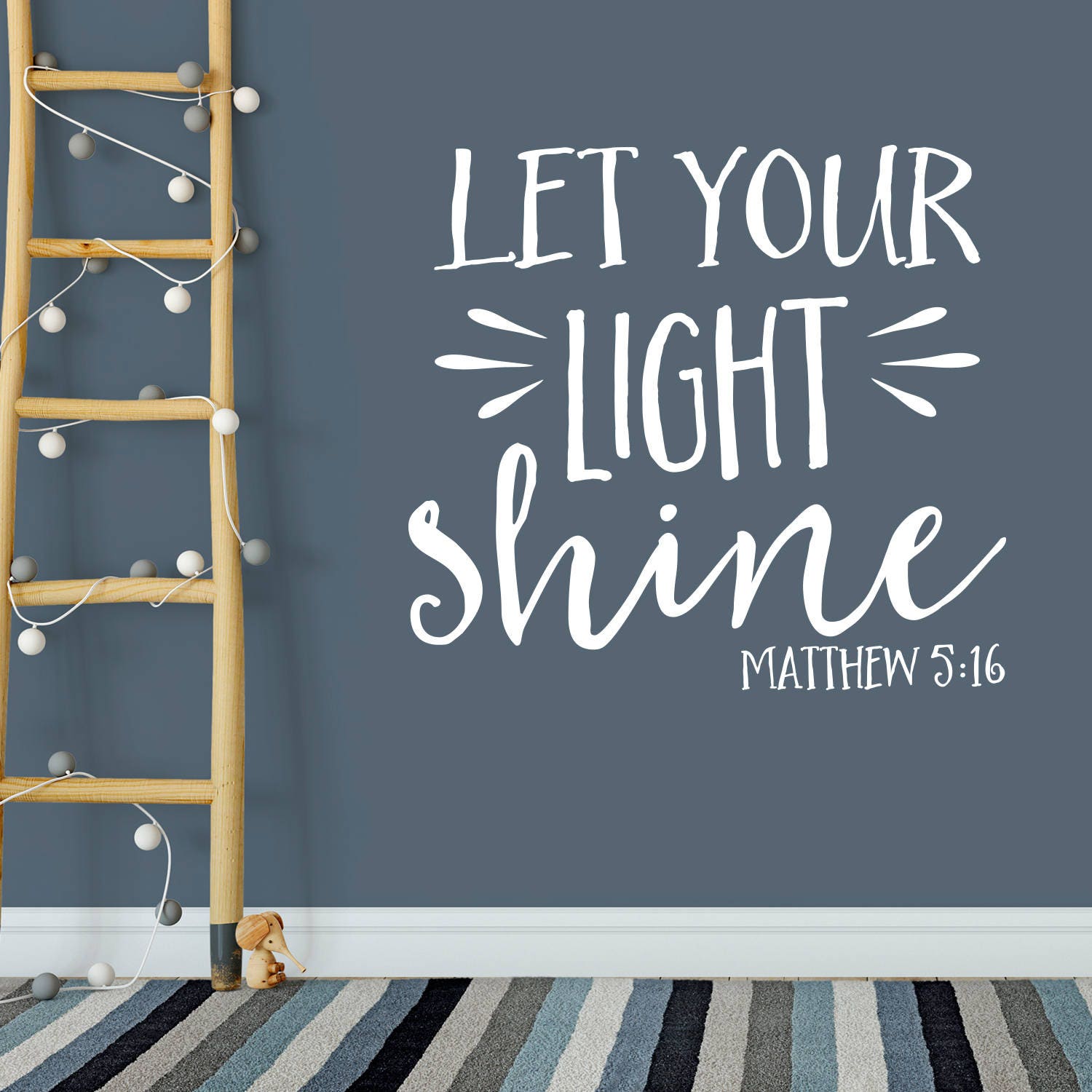 Matthew 5:16 Let Your Light Shine Youth Room Church Decor | Etsy