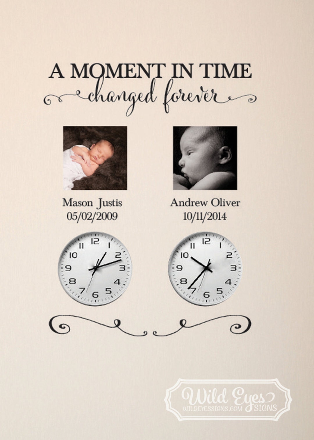 A Moment in Time Changed Forever Photo Picture Wall Vinyl Wall Decal ...