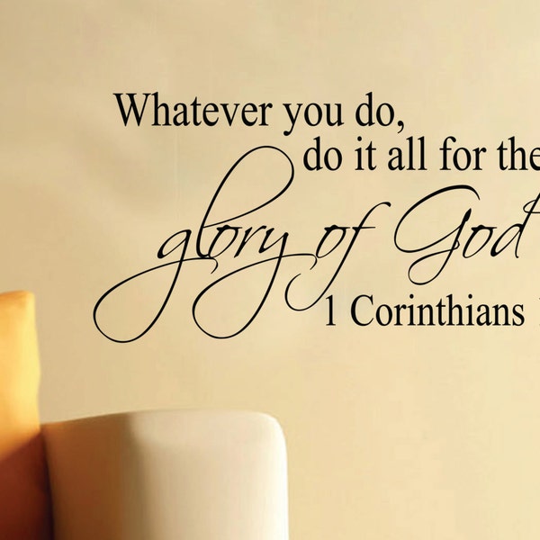 1 Corinthians 10 31 - Etsy